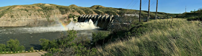 The Great Falls of the Missouri River in Great Falls, Montana